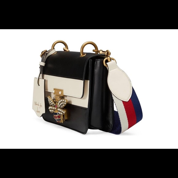 Gucci | Bags | Gucci New Queen Margaret Bee Stripe Leather Bag | Poshmark